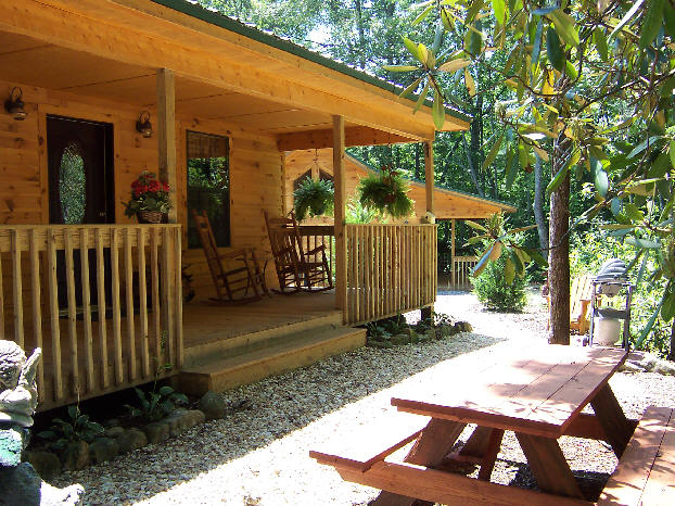 Countrytime Cabins - Front Porch